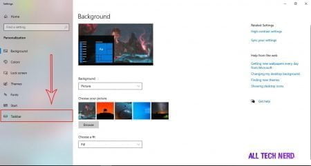 How to Change Taskbar Position in Windows 10 | All Tech Nerd