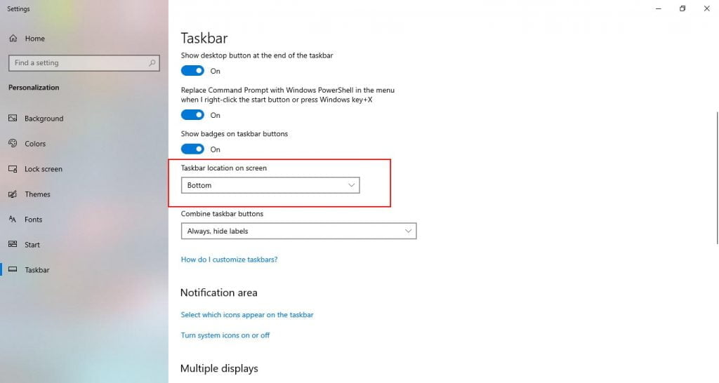 How to Change Taskbar Position in Windows 10 | All Tech Nerd