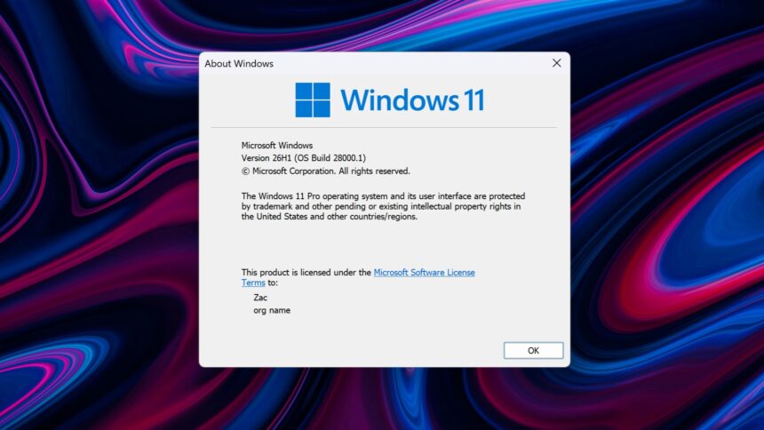 Microsoft Releases Windows 11 Version 26H1 Preview — But It’s Not a ...