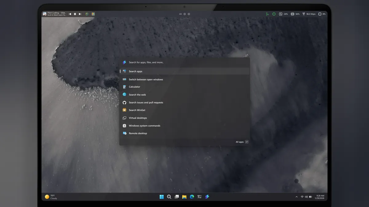 Microsoft Explores a Linux-Style Top Bar for Windows 11 Through PowerToys | All Tech Nerd